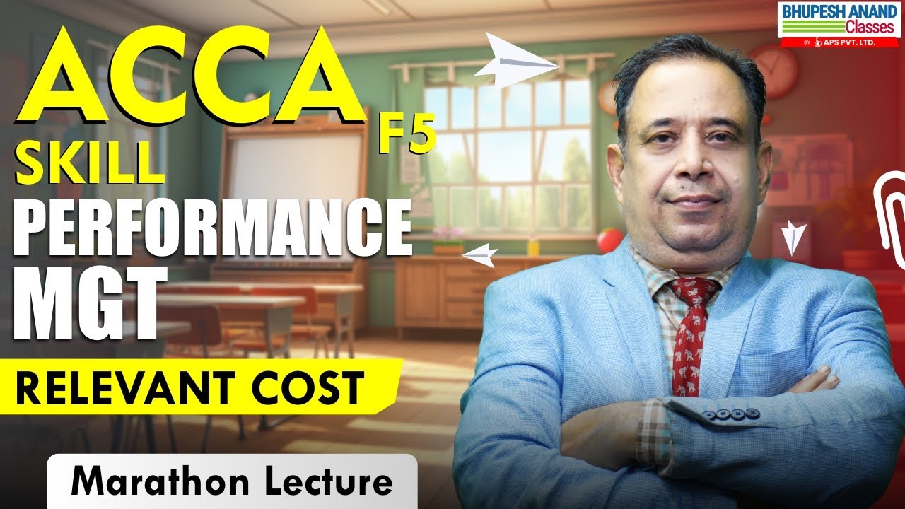 ACCA SKILL Level | Performance Management | CH-8 RELEVANT COST - YouTube
