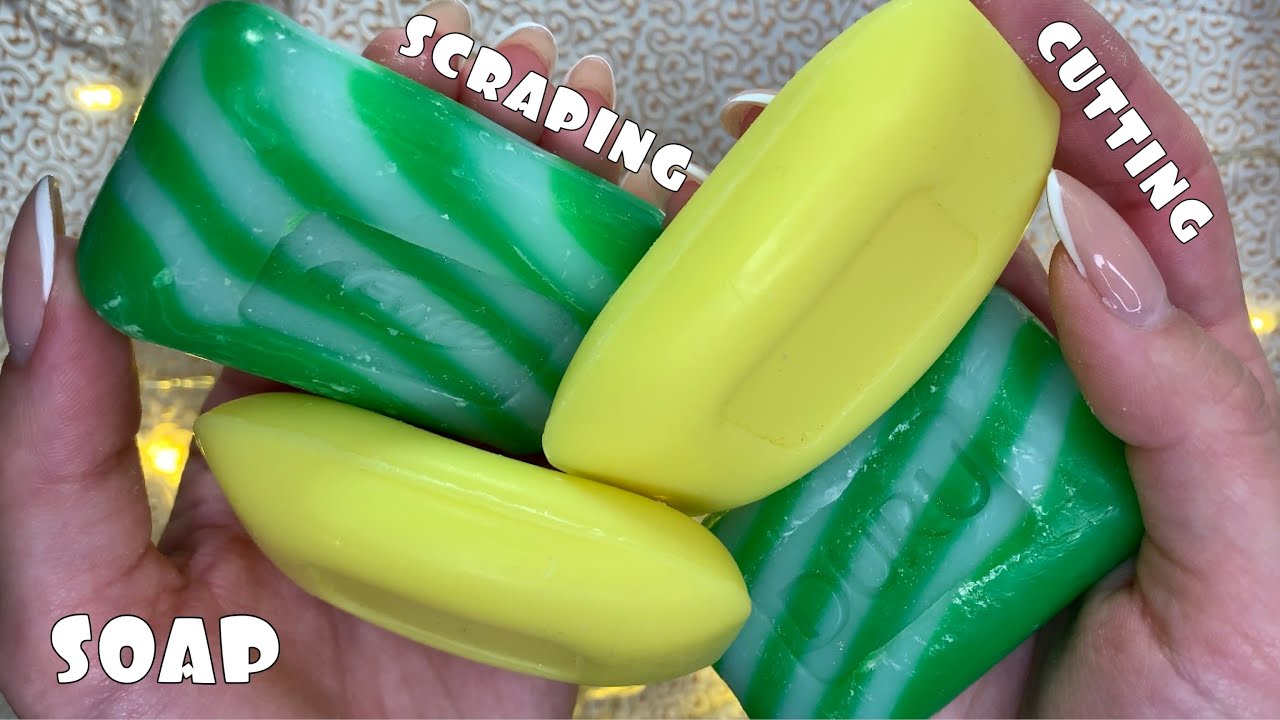 АСМР ⭐️ Різання & Шкрябання МИЛА 🧼 ASMR / Scratching Tapping Cutting ...