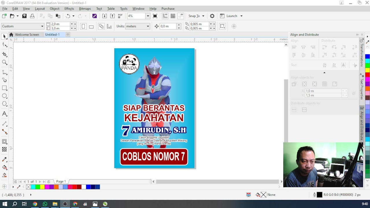 LIVE 007 "BIKIN BALIHO TOKOH POLITIK DI ADOBE PHOTOSHOP & CORELDRAW ...