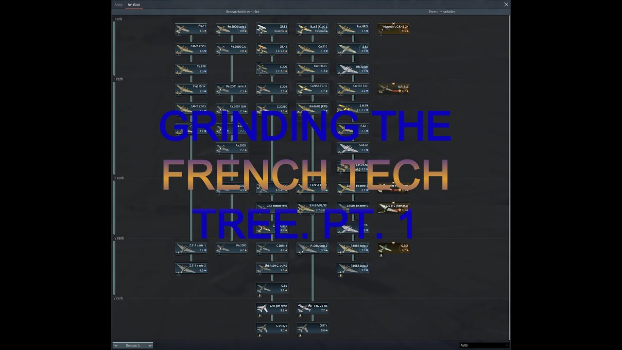 The Start Of Grinding The French Tech Tree - YouTube
