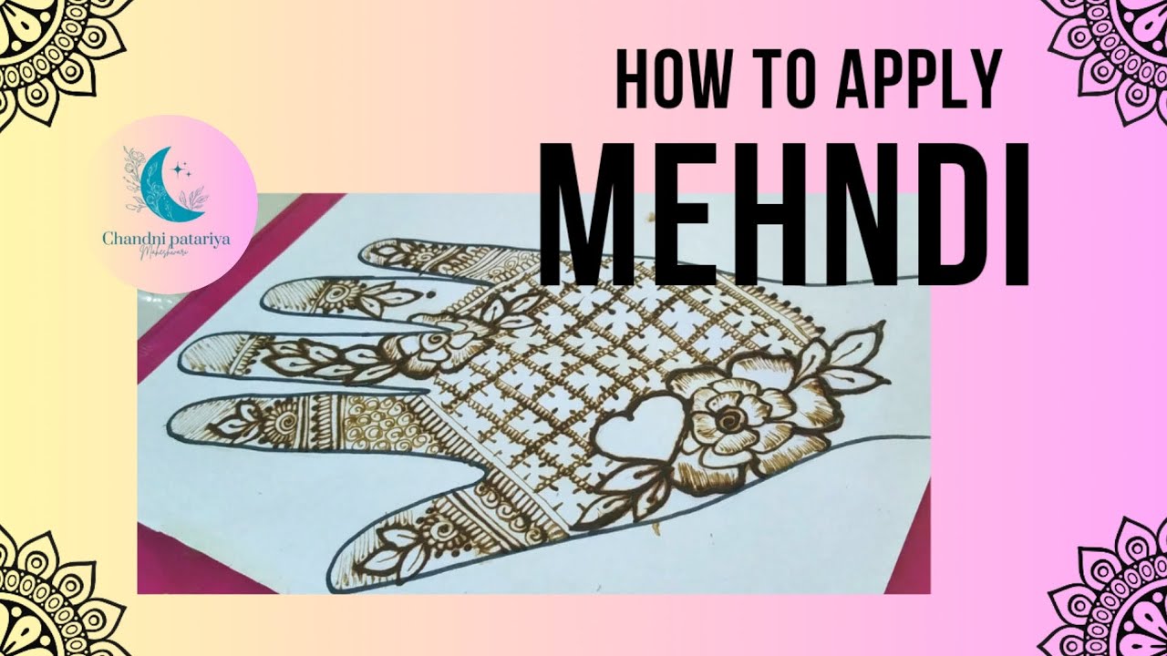 how to apply mahendi design for beginners special.(day -12) - YouTube