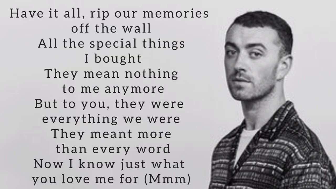 Sam Smith - Diamonds - lyrics - YouTube