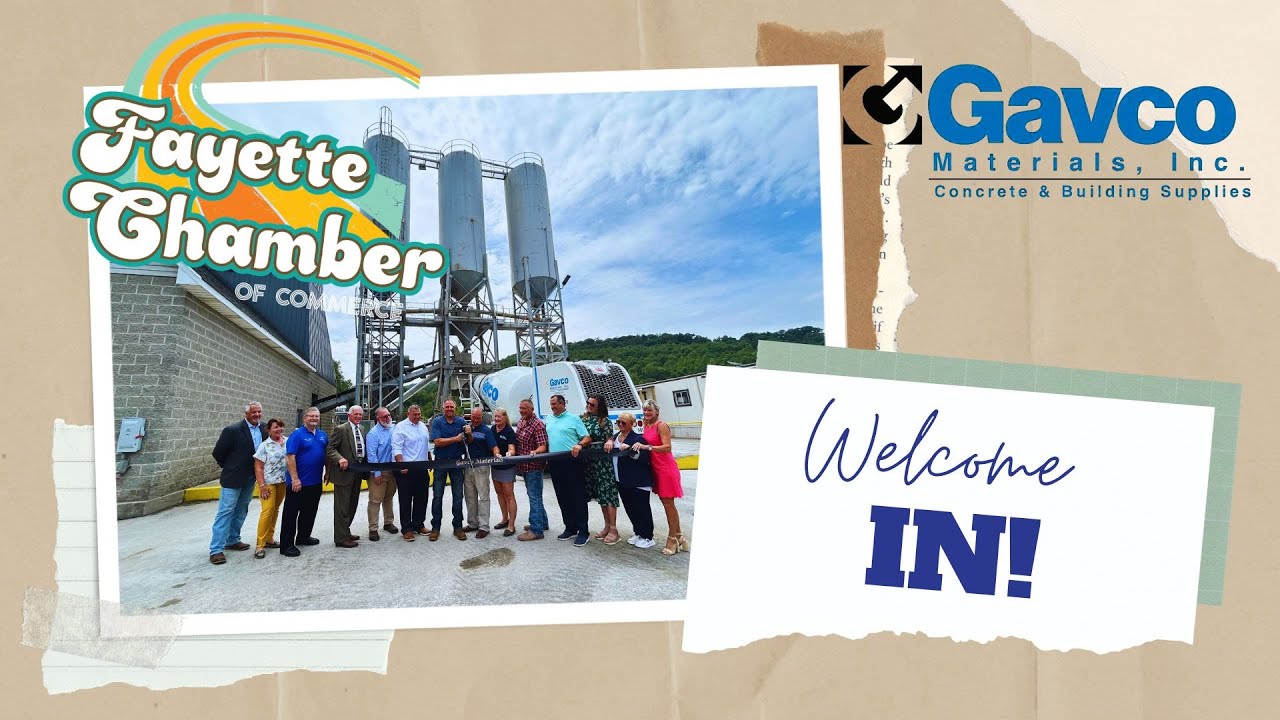 Fayette Chamber Ribbon Cutting: Gavco Materials Uniontown Shop - YouTube