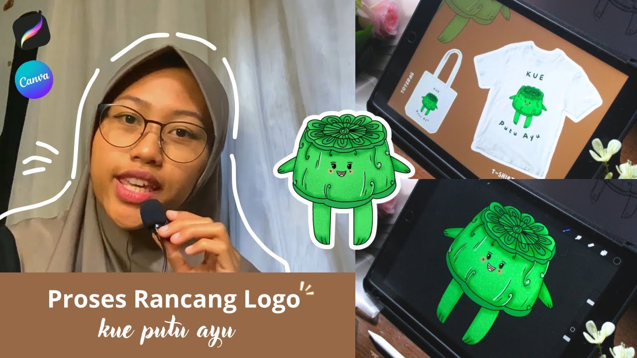 Vlog Draw | Mascot Logo Design Process | With Procreate and Canva🎨 ...