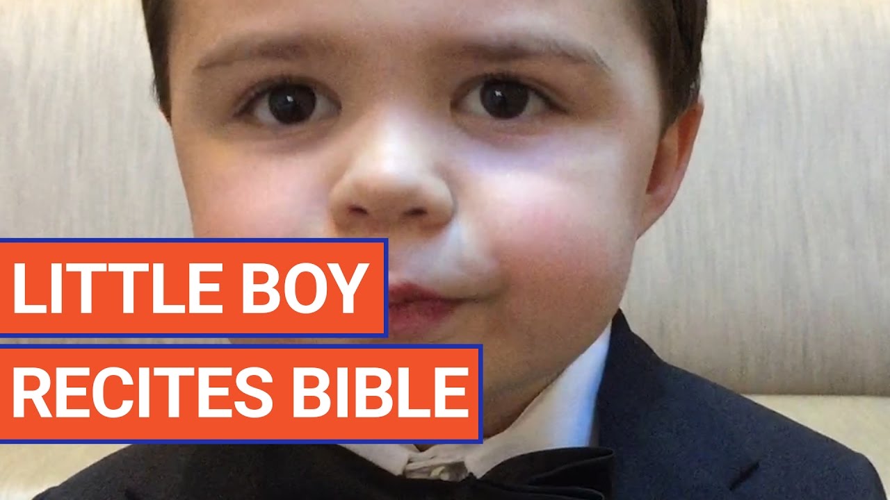 Little Boy Recites Bible Verses Video 2016 | Daily Heart Beat - YouTube