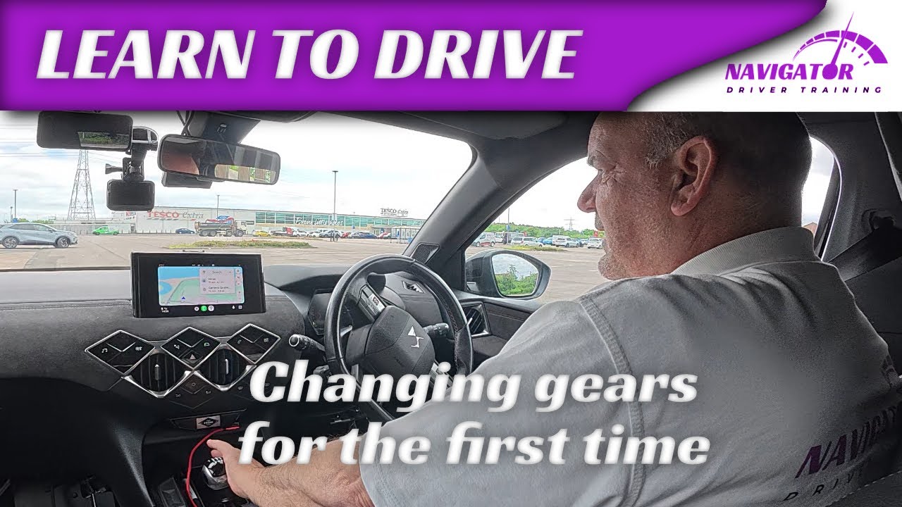 How to drive a manual car for beginners. Change gears for the first ...