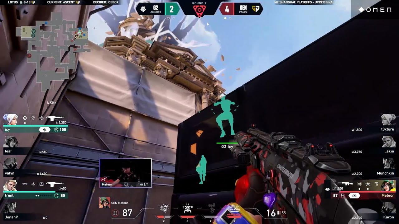 GEN Meteor 4K CLUTCH against G2 Esports | VCT Masters Shanghai 2024 ...