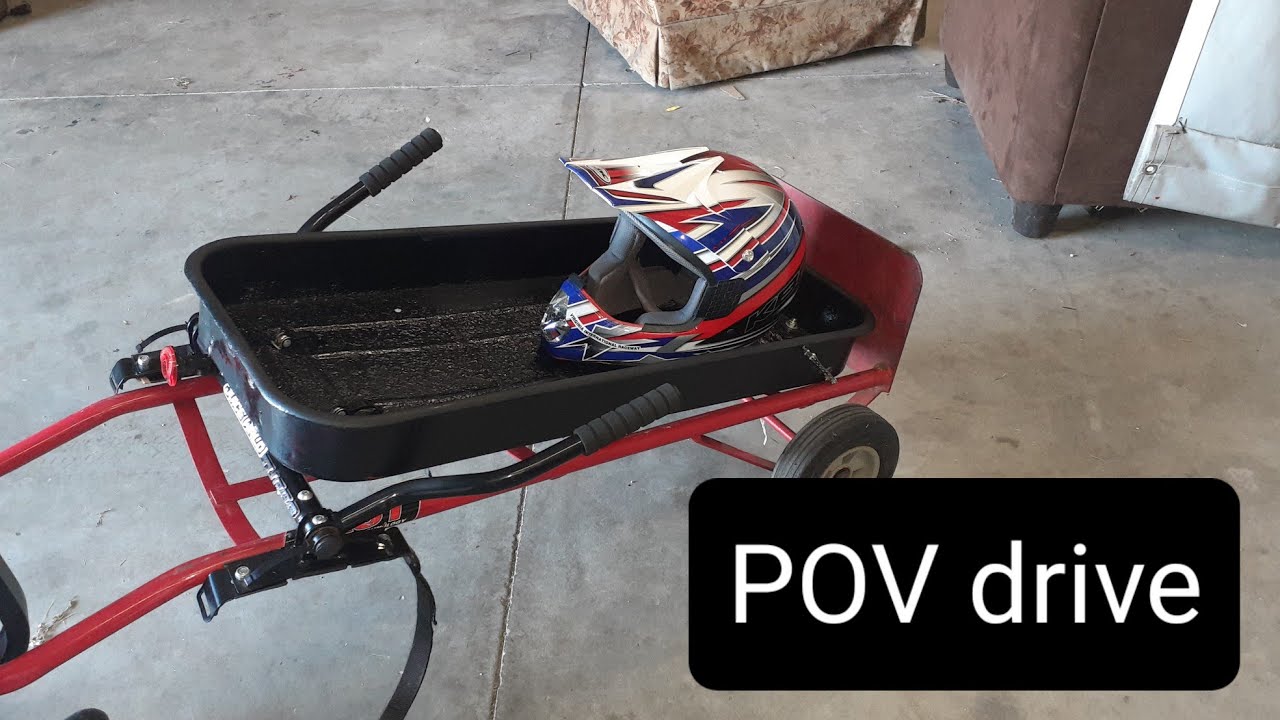 How it feels to drive a hoverboard wagon go-kart (POV experience) - YouTube