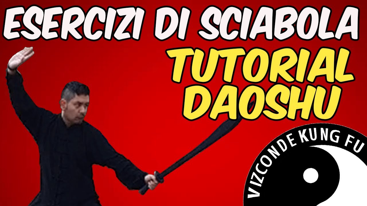 #TUTORIAL ::: Esercizi Sciabola Dao Shu Broad Sword Spinning & Wrapping Basics ::: Vizconde Kung ...