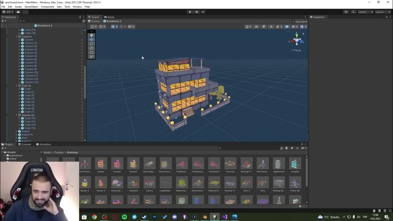 Cardboard Town Devlog: Modular Building System & Art - YouTube