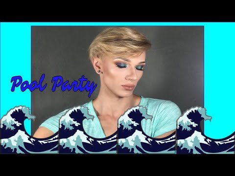 POOL PARTY MAKEUP - YouTube