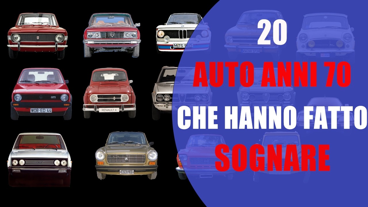 20 Auto anni 70 che hanno segnato un'epoca memorabile