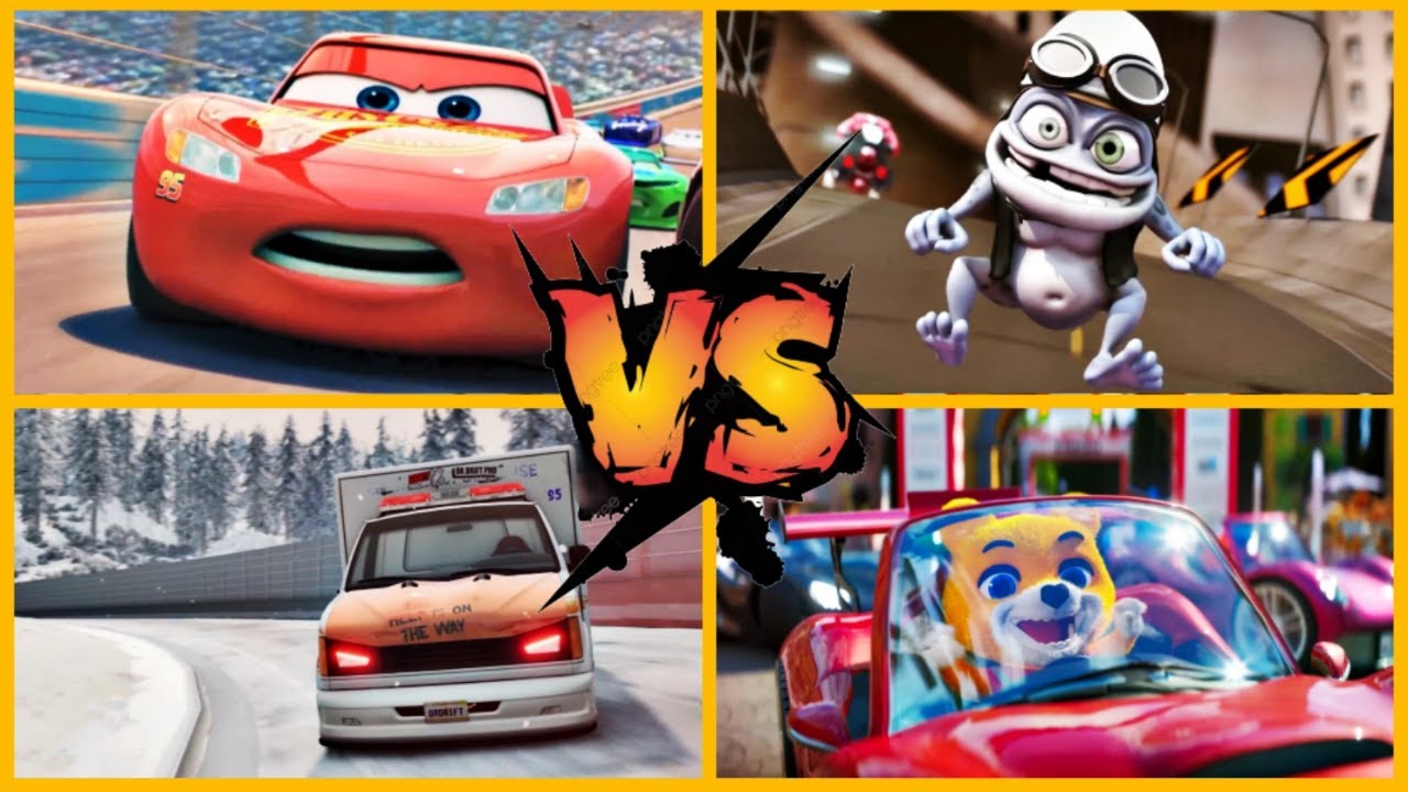 McQueen vs Crazy Frog Alex F vs Dr Drift vs SMiSH Music Animation #23 ...