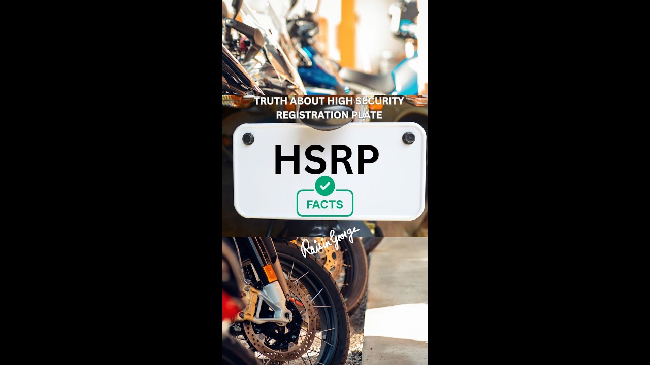 HSRP | High Security Registration Plate with Sticker Explained | Number ...