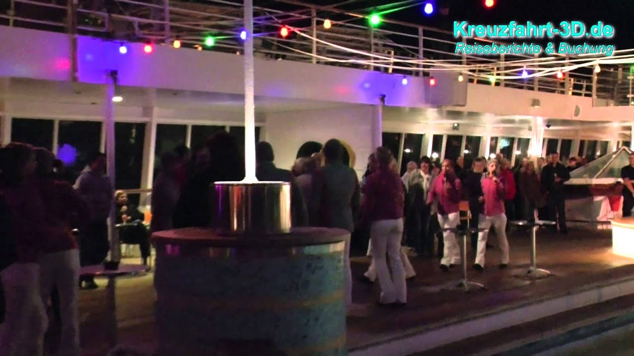 AIDA Schlager-Poolparty auf dem Pooldeck - Nordeuropa Kreuzfahrt (Tag 4 ...