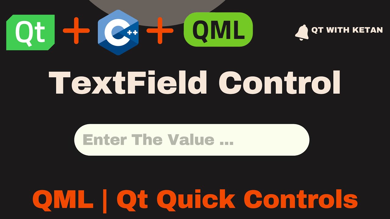 Qt Qml Tutorial Textfield Control Qt Qml Application Youtube 8412