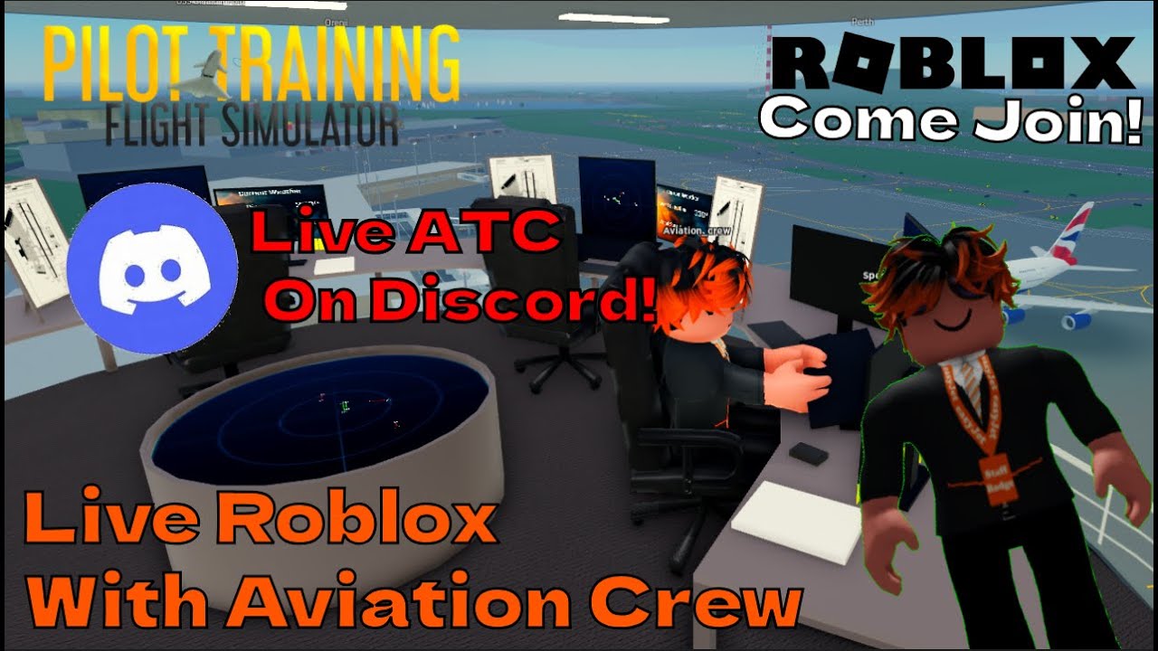 🔴LIVE - Roblox - PTFS! - ATC On Discord! (Come Join)! - Aviation Crew ...
