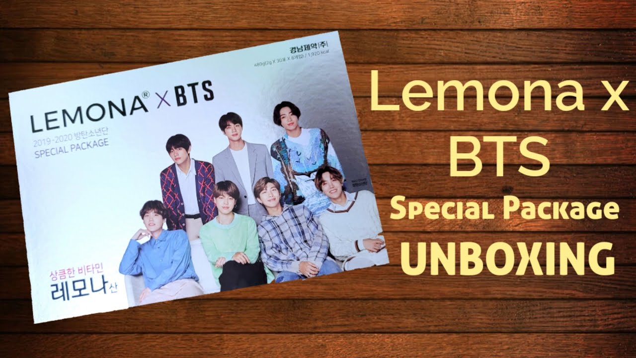 Lemona x BTS Special Package UNBOXING - YouTube
