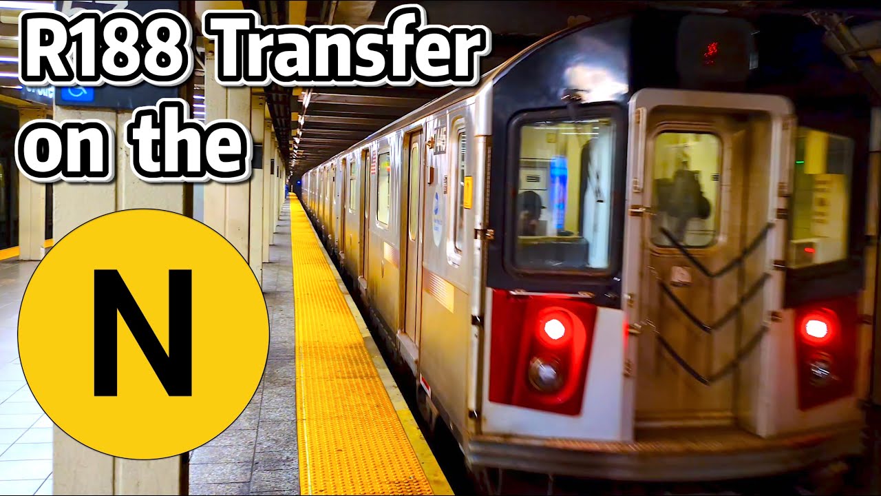 ⁴ᴷ⁶⁰ R188 Transfer on the N Line! - YouTube