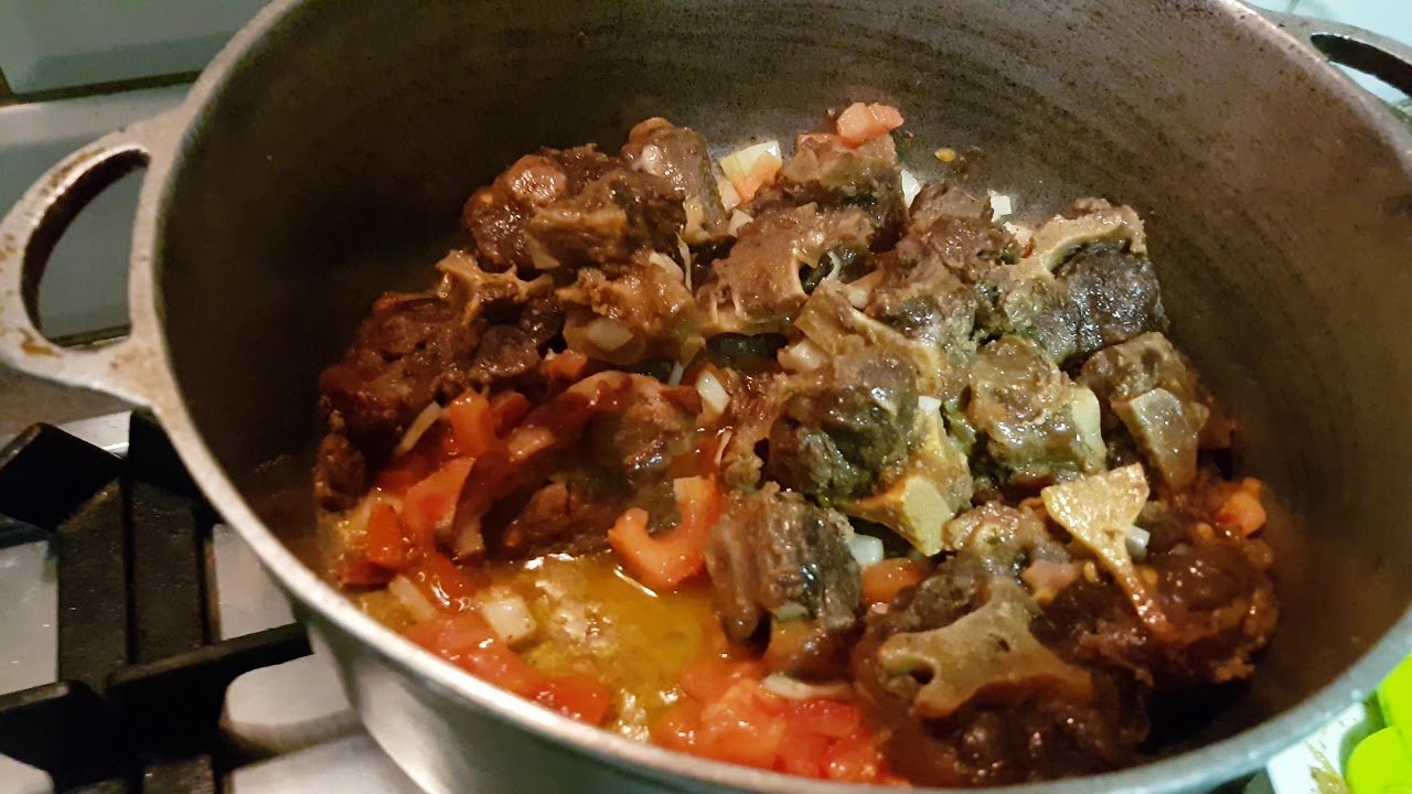 Gombo queue de boeuf et son duo de tapioca semoule - YouTube