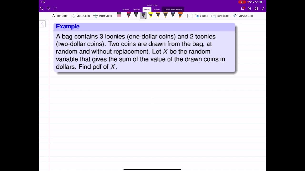 Labtube-(Finite Math)-Examples of probability density function - YouTube