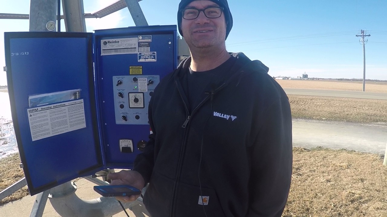 Valley Ag Sense Field commander Installed on a Reinke - YouTube