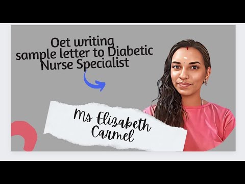 Oet sample letter with question to Diabetic Nurse Specialist 🧑‍🔬Case ...
