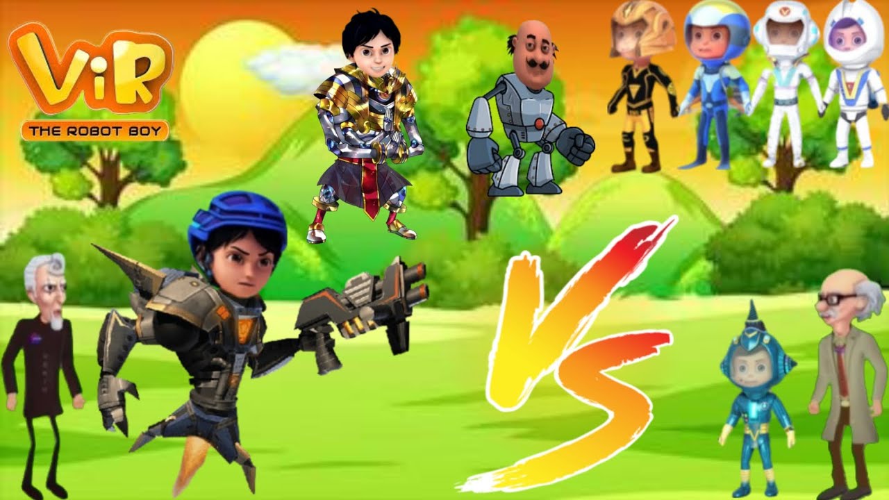 vir the robot boy wala cartoon | shiva vs vir | shiav wala cartoon ...