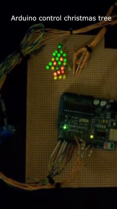arduino control led christmas tree arduino led critstmas tree #arduino #led ,#christmas # ...