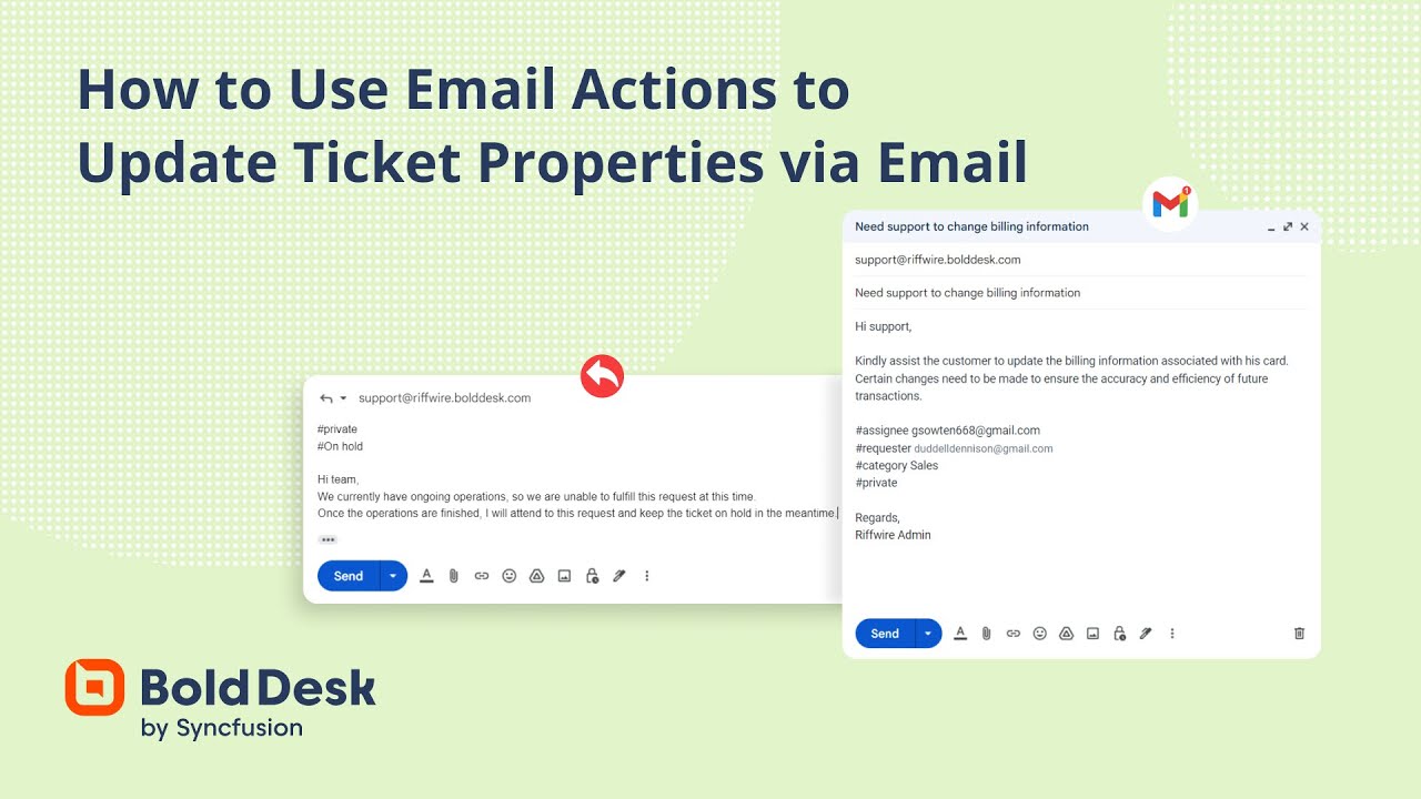 How to Use Email Actions to Update Ticket Properties via Email - YouTube