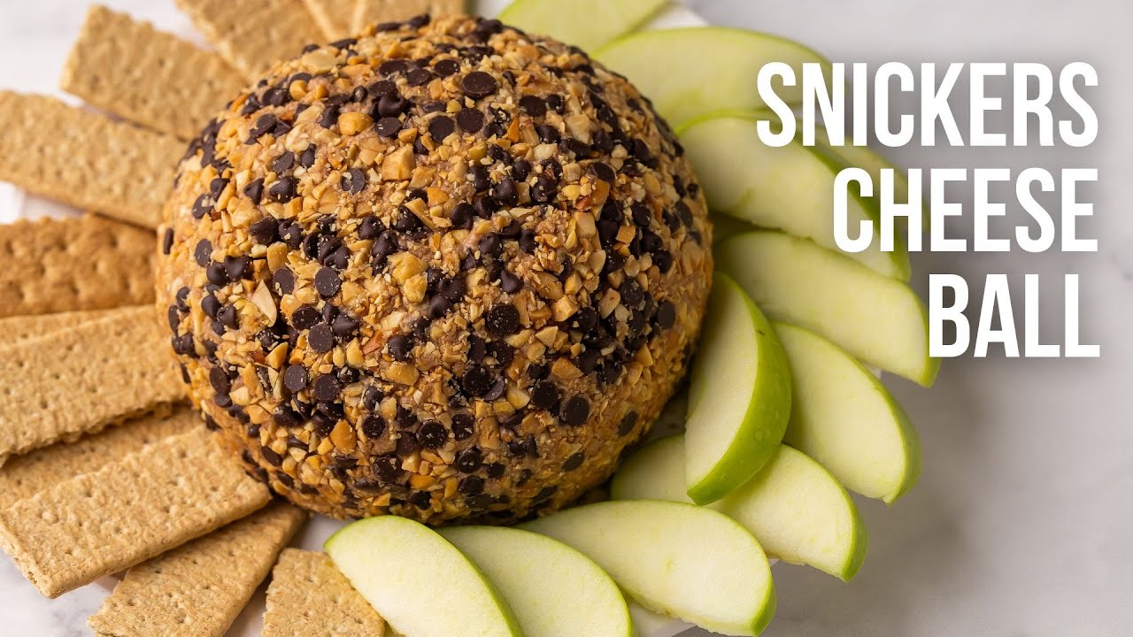 Snickers Cheese Ball l The Recipe Rebel - YouTube
