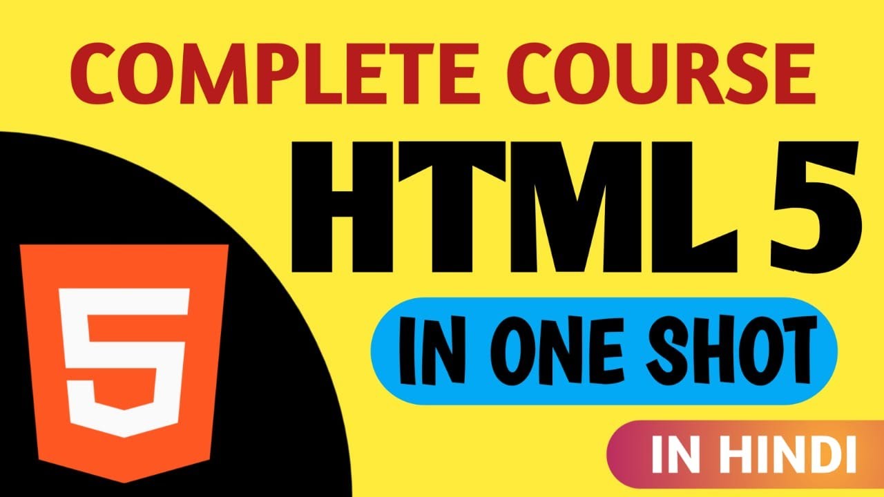 HTML 5 complete course in hindi || LIVE Class - YouTube