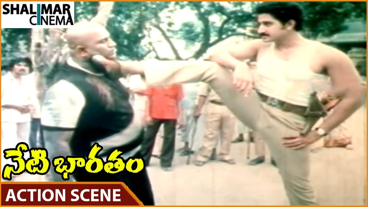 Neti Bharatam Movie || Suman Superb Introduction Action Scene ...