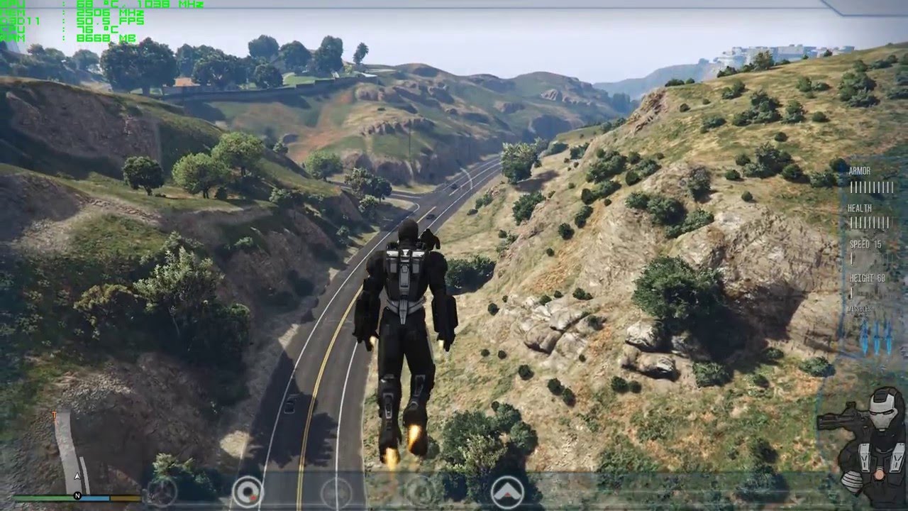 GTA 5 mods - War machine (1080p 60fps - ASUS G751JT GTX 970M) - YouTube