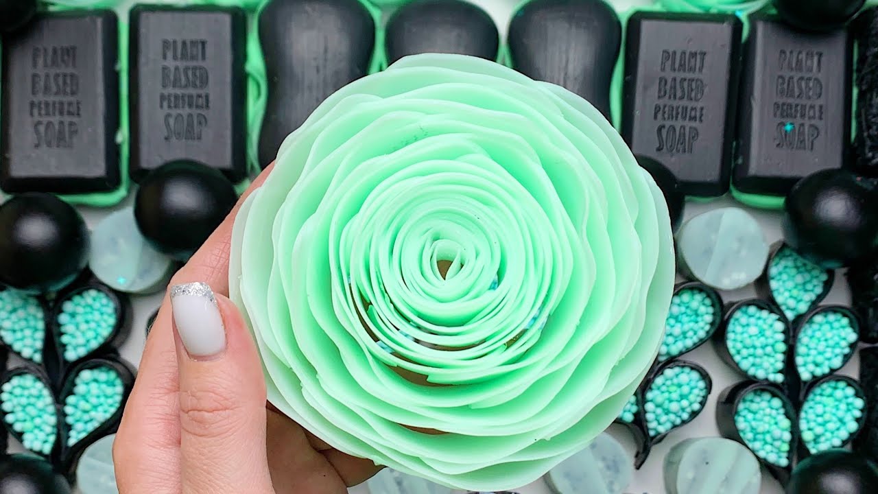 ASMR SOAP★Clay cracking★Soap boxes with foam glitter and starch★Oddly ...