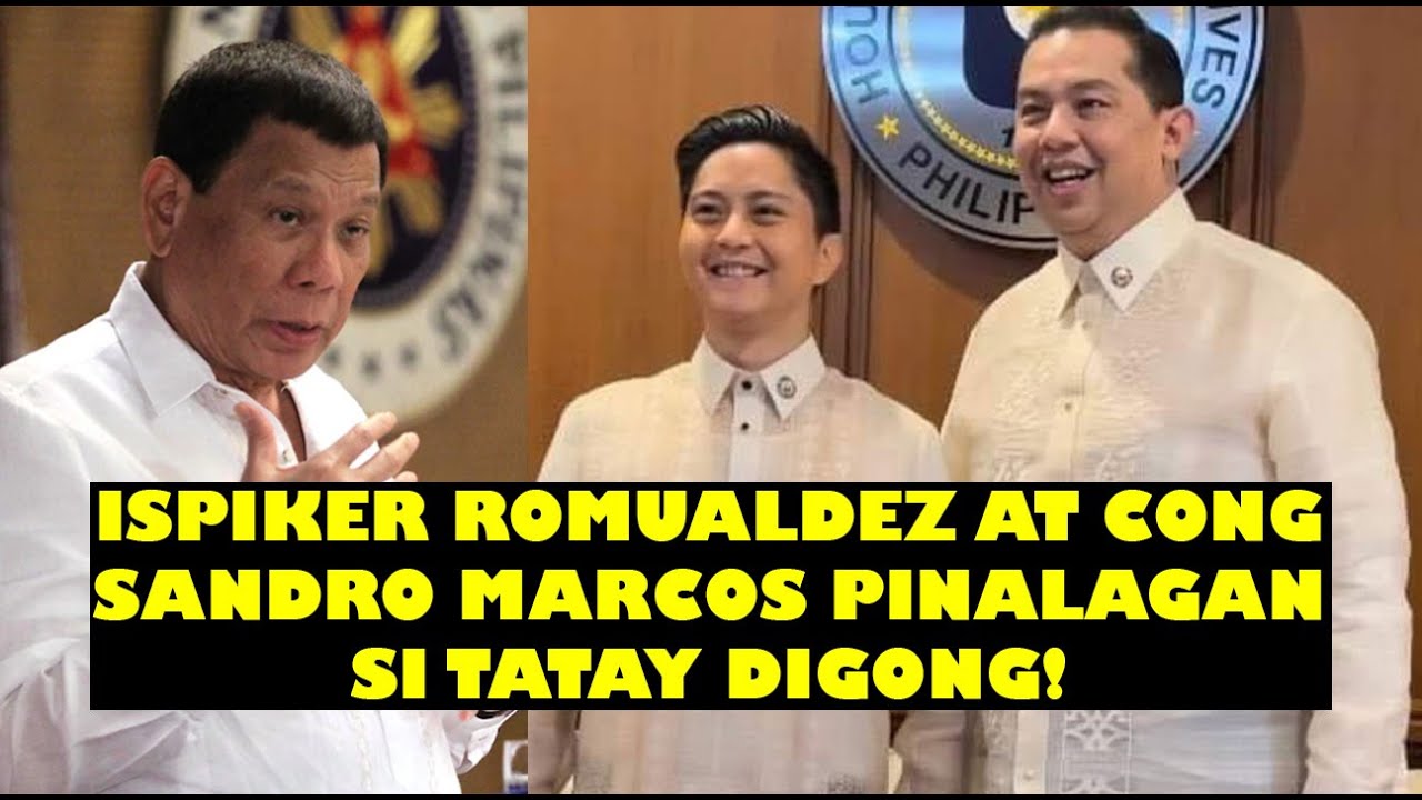 ISPIKER ROMUALDEZ AT SANDRO MARCOS PINALAGAN SI TATAY DIGONG! - YouTube