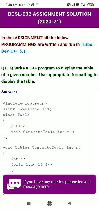 Bcsl 032 solved assignment 2020 - YouTube