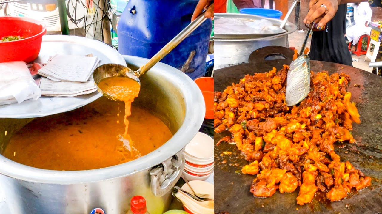 Gorur Bot And Halim Street food | Bangladeshi street food | Street ...