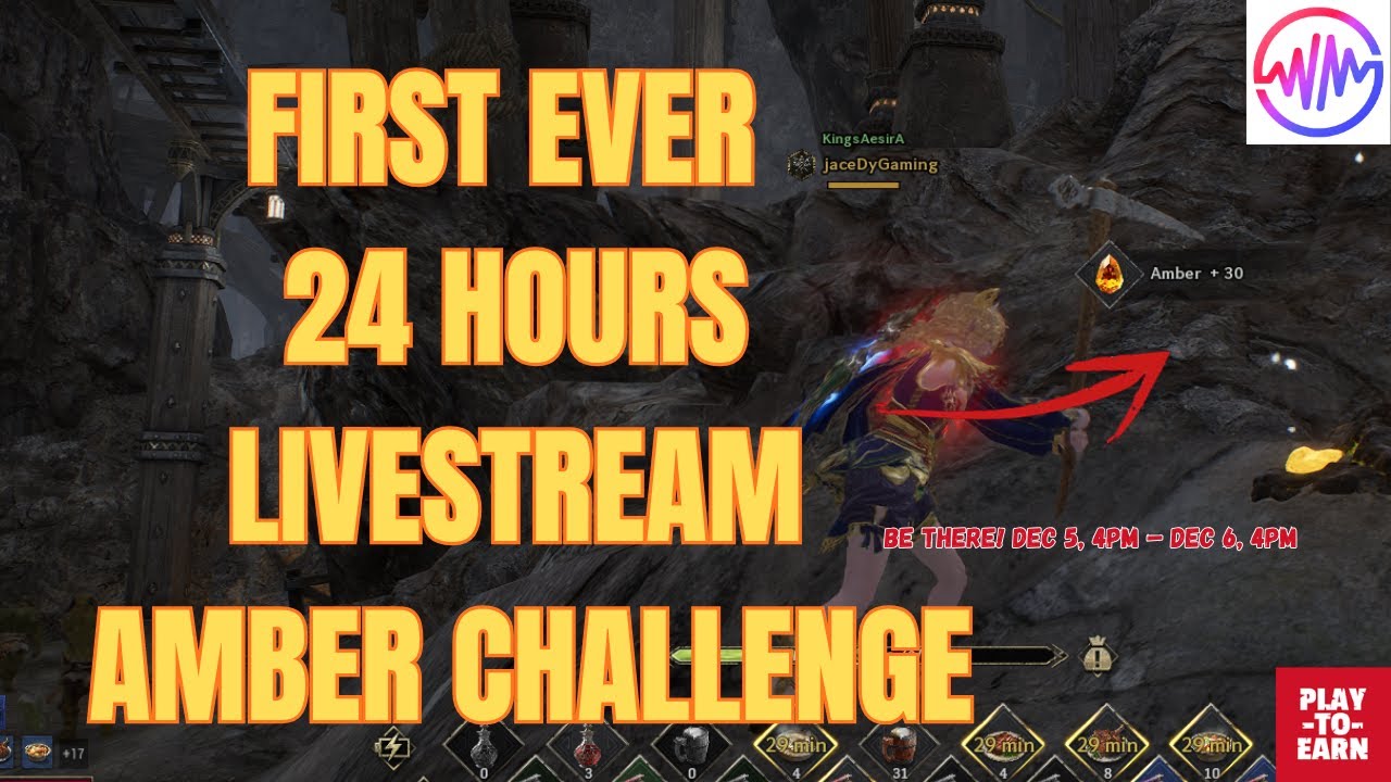 FIRST EVER 24 HOURS LIVESTREAM AMBER CHALLENGE in Legend of Ymir! Be ...