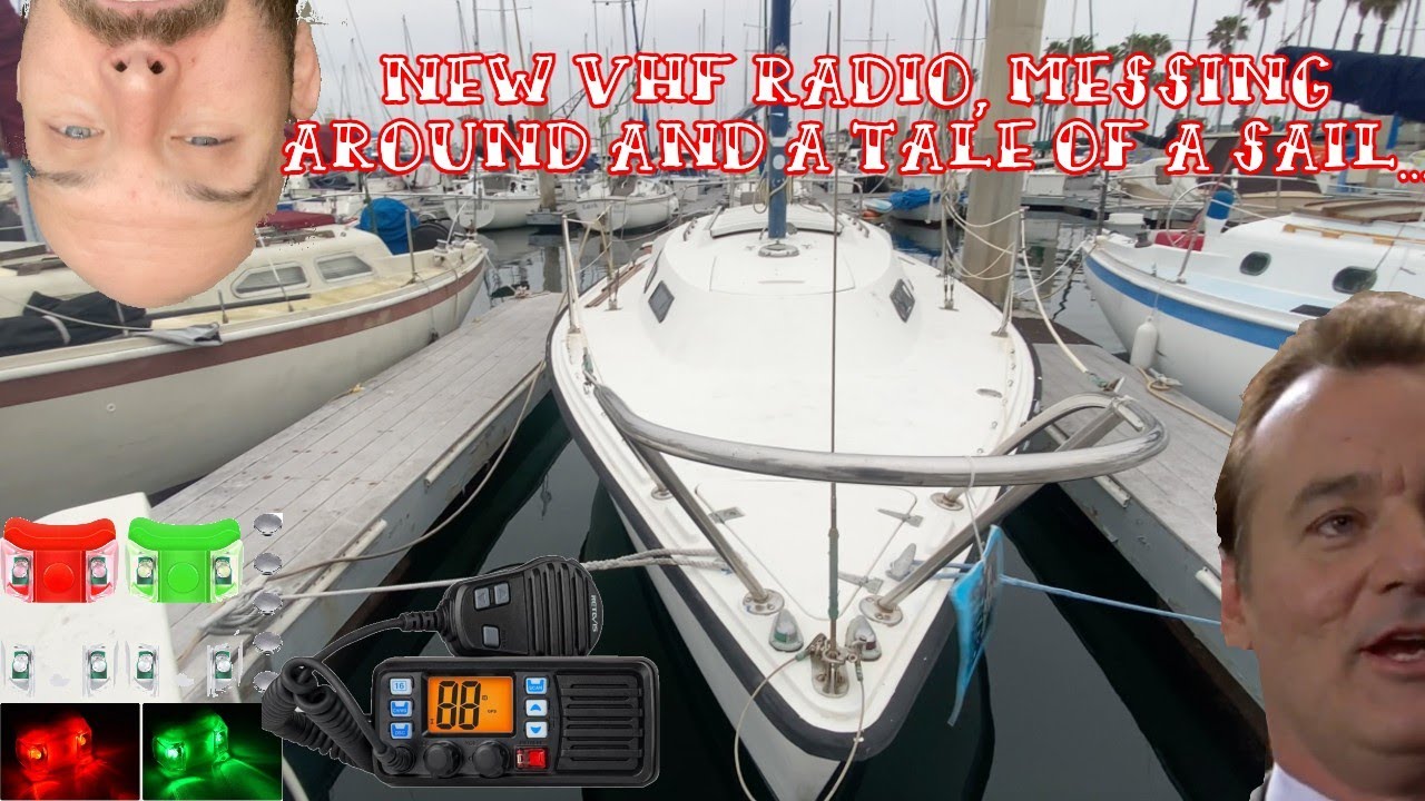 New VHF Radio from Amazon and an update on our sail Ep 5 - YouTube
