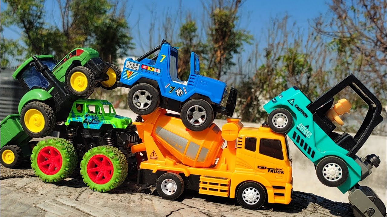 Tractor | Mixed concrete | Road roller | Monster truck | Jeep ...