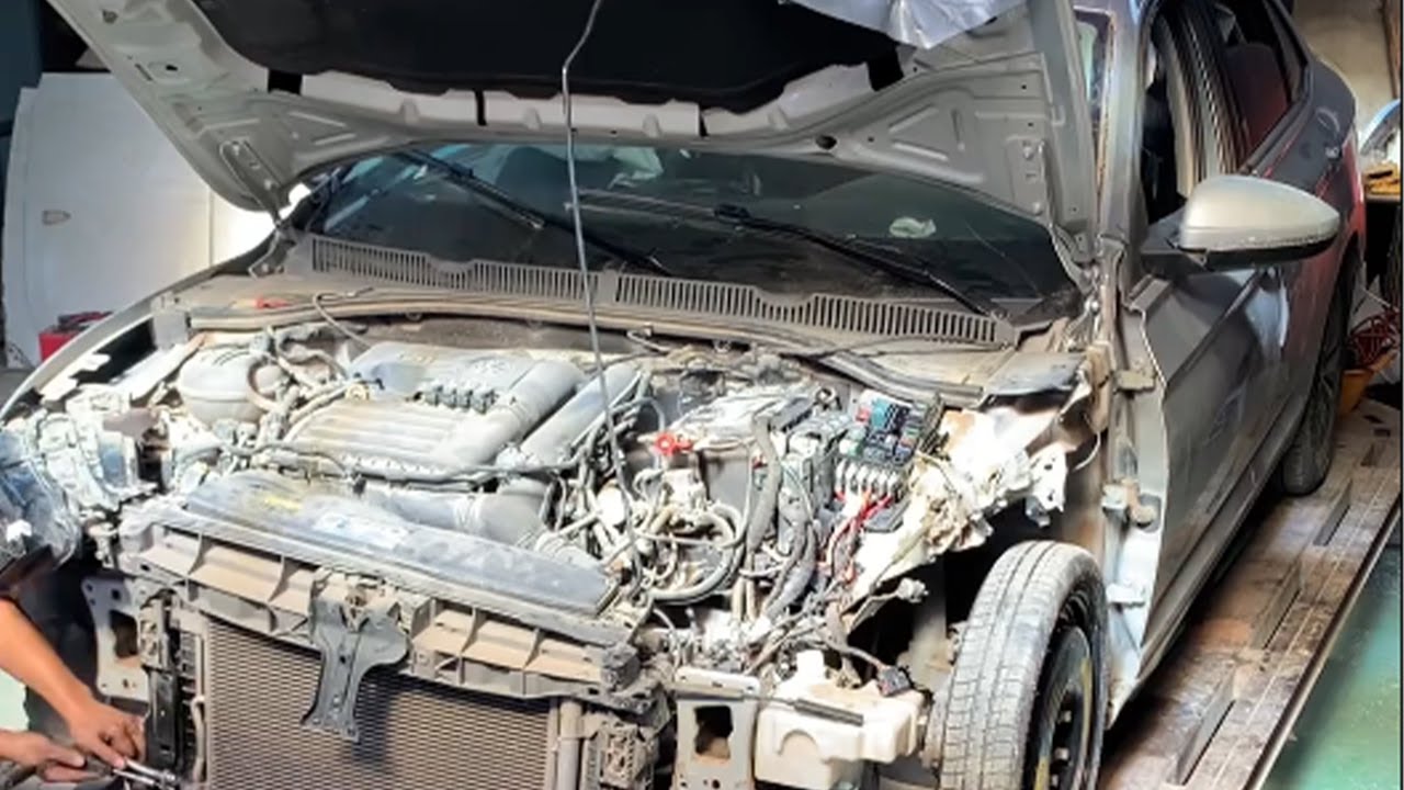 Incredible Repair Techniques! Witness Car's Left-Side Collision ...