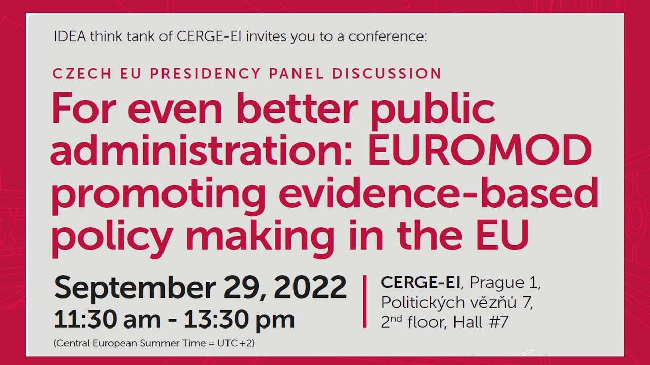 For even better public administration: EUROMOD promoting evidence-based ...