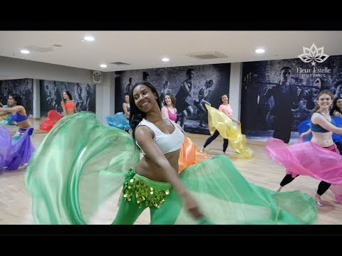 Double Veils Belly Dance at Fleur Estelle Dance School