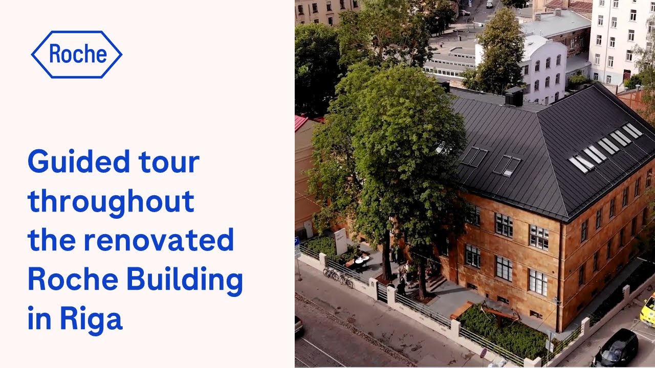 Guided tour throughout the renovated Roche Building in Riga - YouTube
