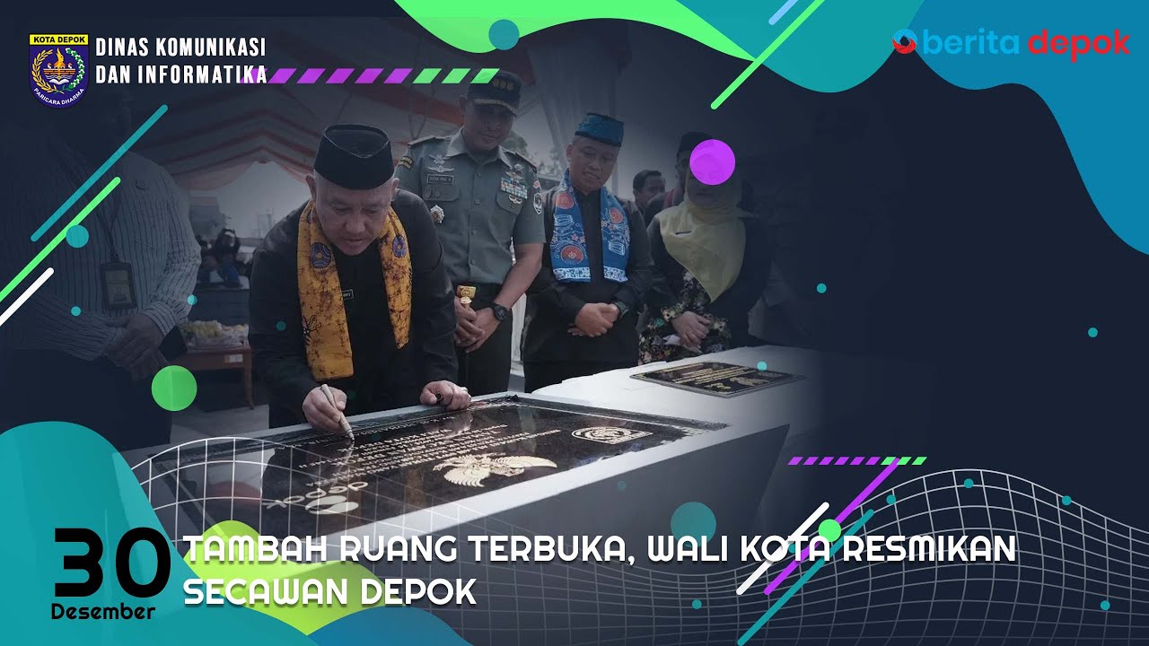 Tambah Ruang Terbuka, Wali Kota Resmikan SeCAWAN Depok - YouTube