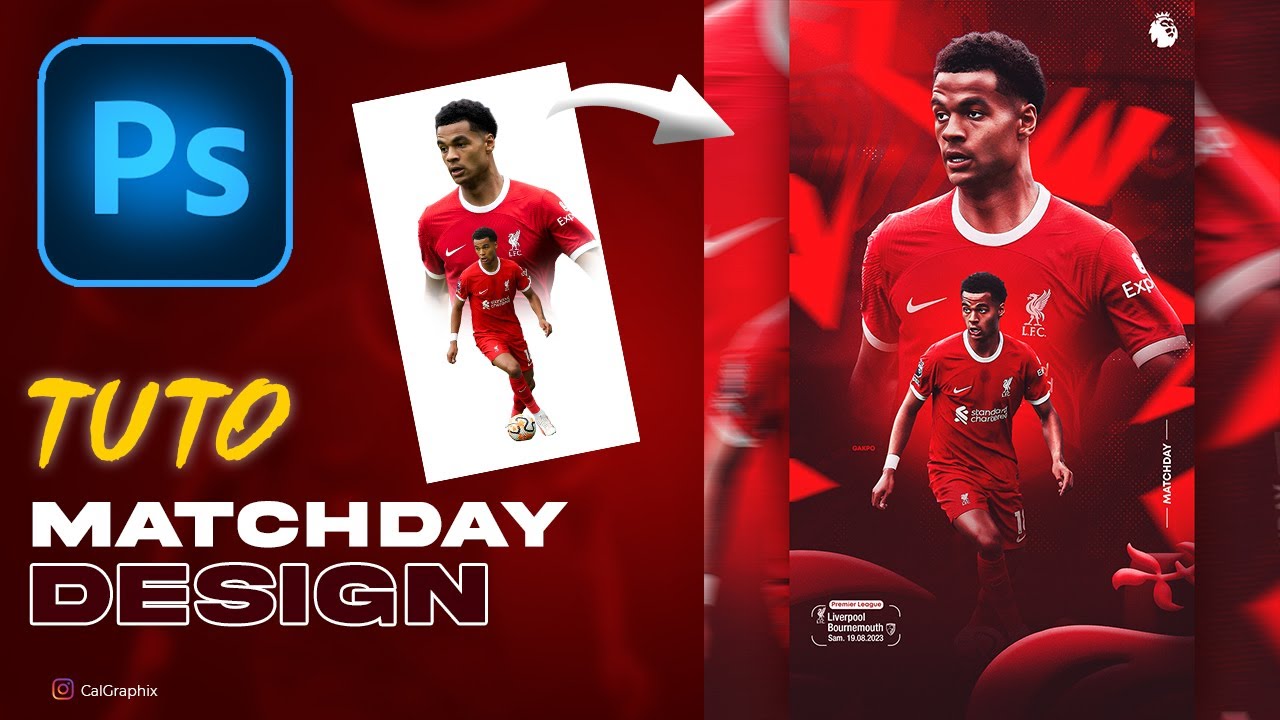 Affiche de match de foot pour un joueur pro / Matchday design ...