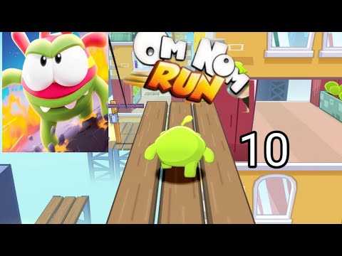 om nom run - race - part 10 - play game ( indroid iOS) walk through ...