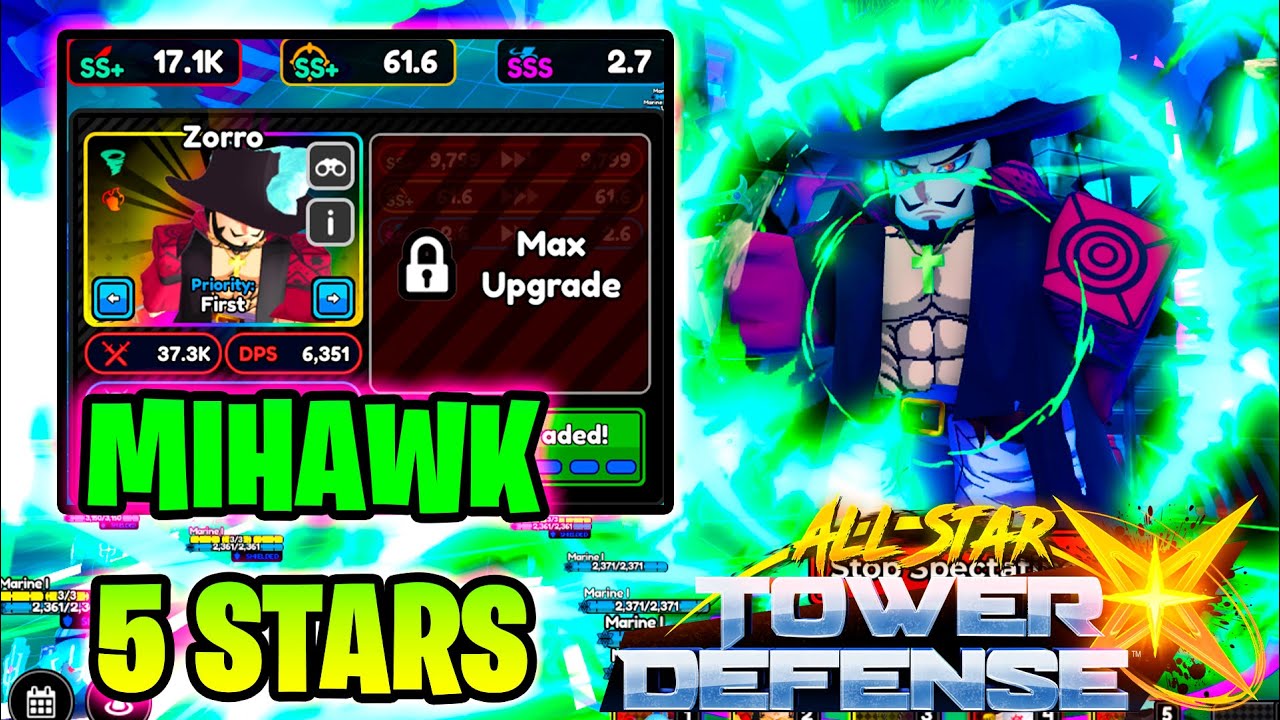 🧛DRACULE MIHAWK 5 STARS en ALL STAR TOWER DEFENSE X🌟[SHOWCASE] #roblox ...