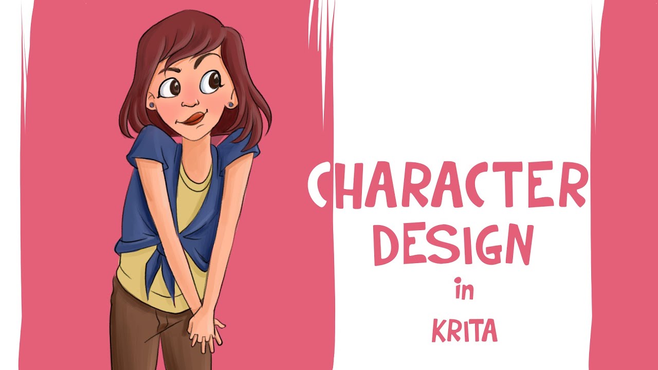 how draw character in krita / krita tutorial for beginners # ...